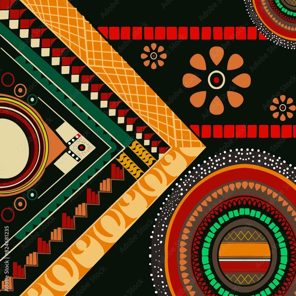 ethnic patterns of African ethnic reflect the nature, hunting ...
