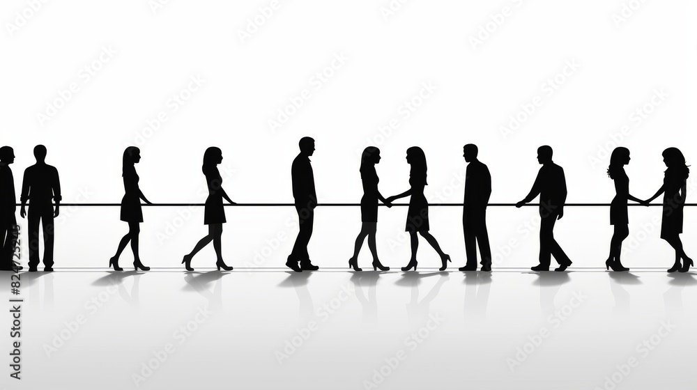 Holding hands stick figure people man woman vector icon pictogram set ...