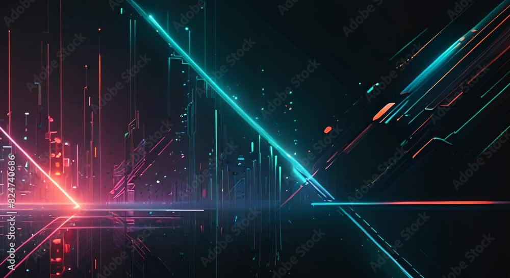 Digital Abstract Background pixels in the form of objects form an ...