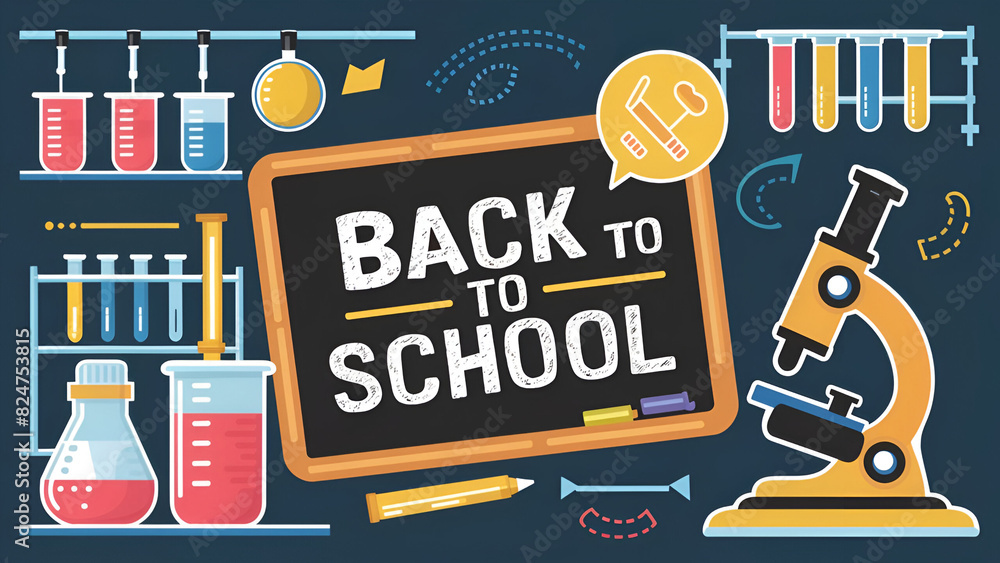 Back to school vector background design. Back to school text with ...