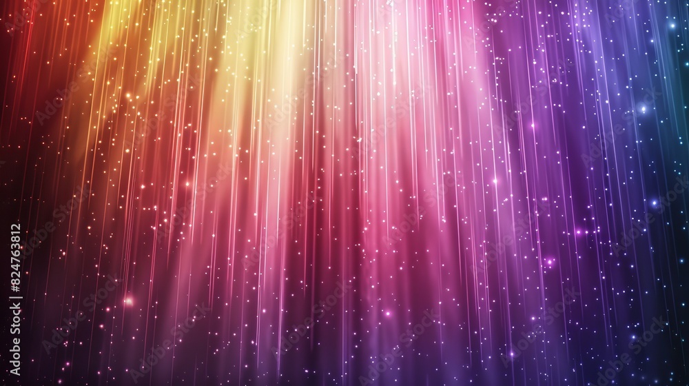 An illuminated purple rainbow background with light flares Stock ...
