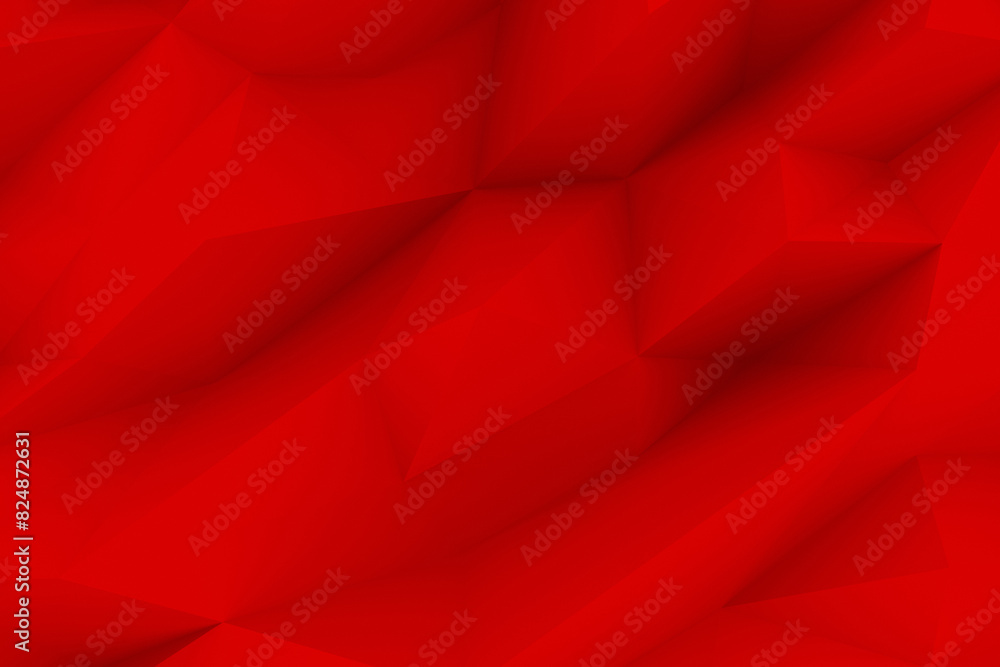 Bold red abstract pattern with dynamic angles and subtle dashed lines ...