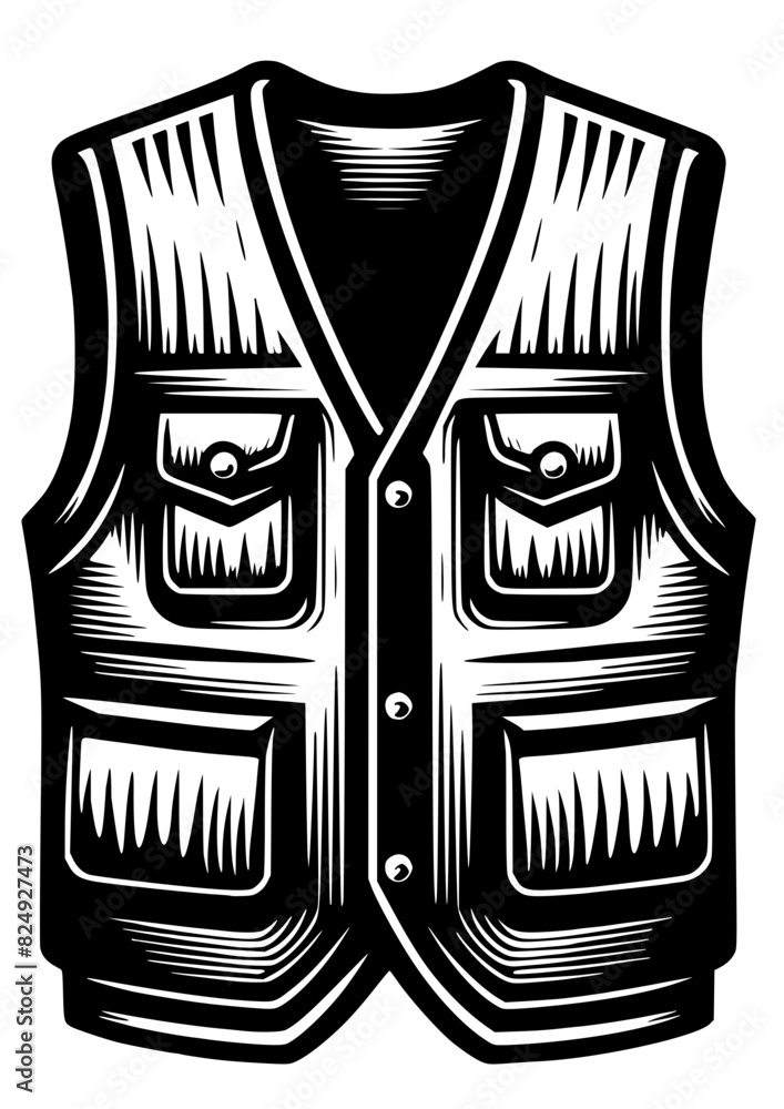 Fisherman Vest SVG, Fishing Equipment SVG, Tackle Box SVG, Pockets SVG ...