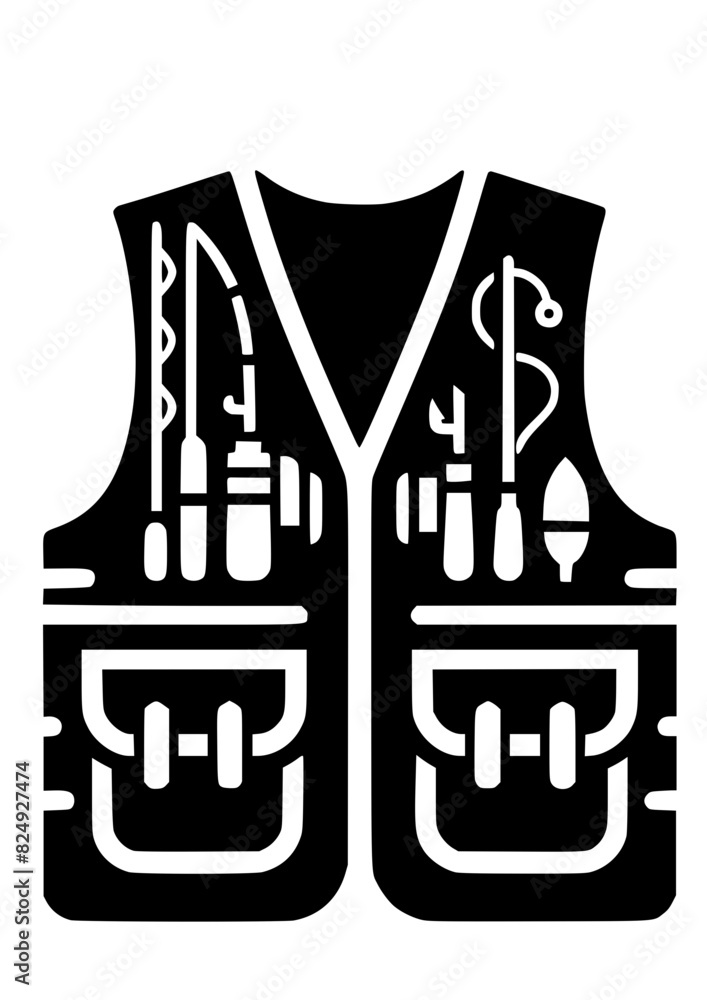 Fisherman Vest SVG, Fishing Equipment SVG, Tackle Box SVG, Pockets SVG ...