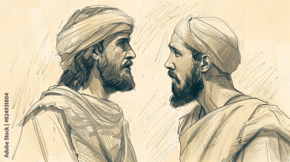 Biblical Illustration of Jesus' Miracle Healing the Withered Hand, Emphasizing His Mercy and ...