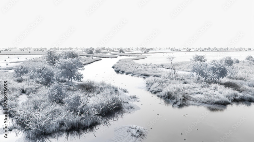 Modern nature reserve national park background wallpaper, backdrop ...