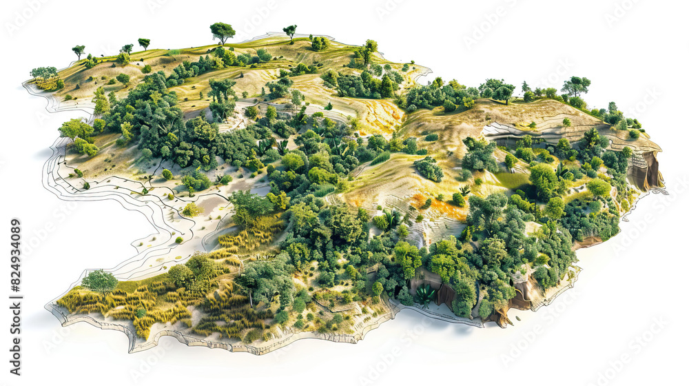 Modern nature reserve national park background wallpaper, backdrop ...