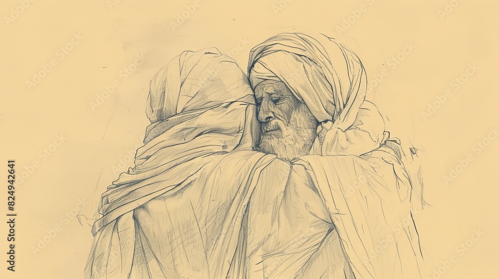 Jesus' Lesson on the Prodigal Son, Biblical Illustration of Forgiveness ...