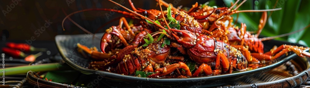 Giant water bugs, fried and served with a sweet and spicy sauce, Thai ...