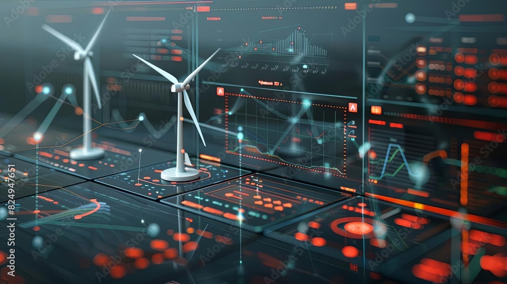 advanced wind turbine analytics dashboard with realtime performance ...