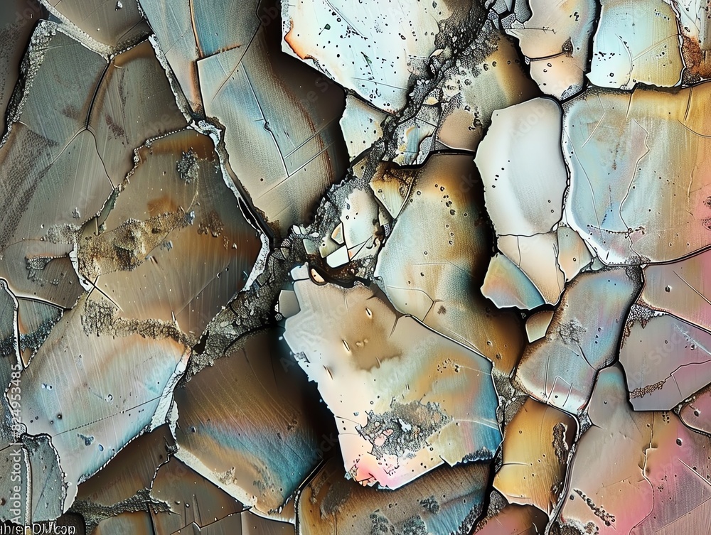 2. Microstructure of a metal alloy, revealing grain boundaries and ...