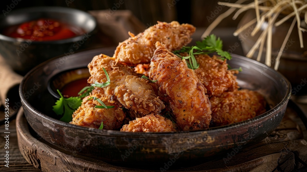 Rocky Mountain oysters, fried bull testicles, served with dipping sauce ...