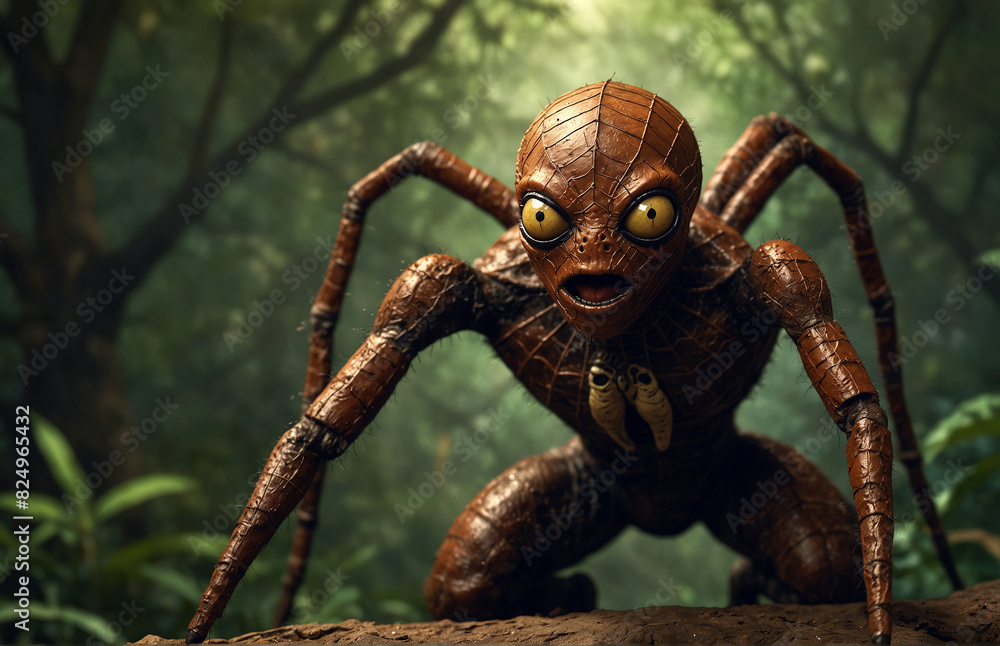Anansi is a trickster god in West African folklore, often depicted as a ...