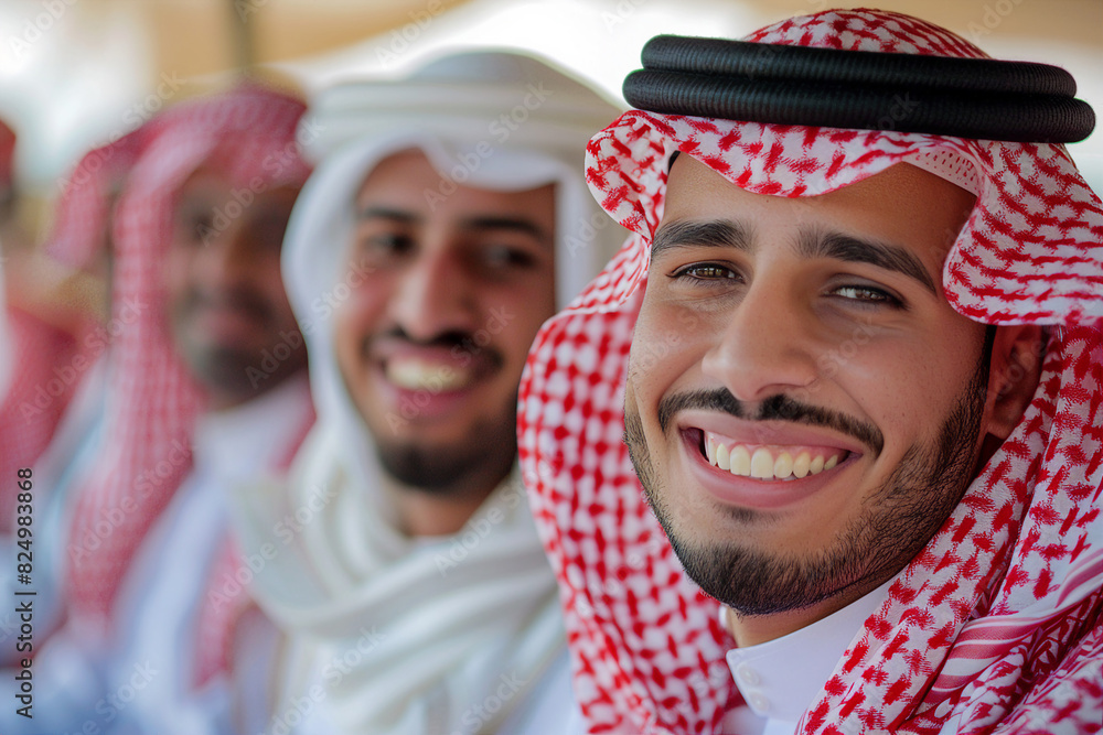 Generative AI picture Portrait of traditional arabian person people in ...