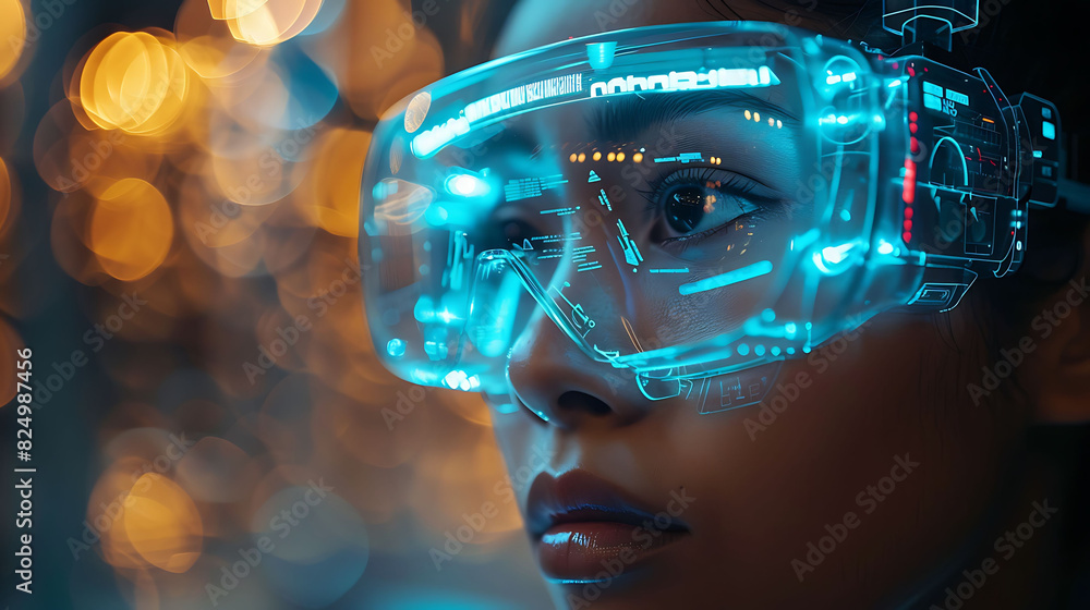 cyborg engineer designing revolutionary technologies with the insights ...