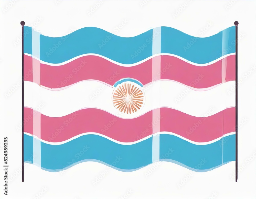 transgender flag icon vector image on white background, queer pride ...