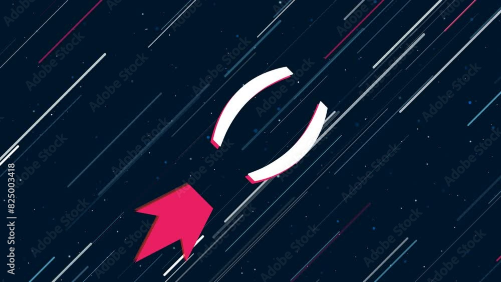 Vidéo Stock Brackets symbol flies through the universe on a jet ...