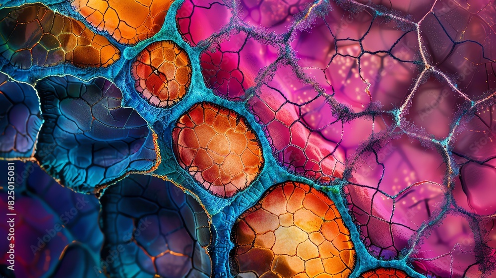 7. High definition microscopic image of a plant cell, capturing the ...