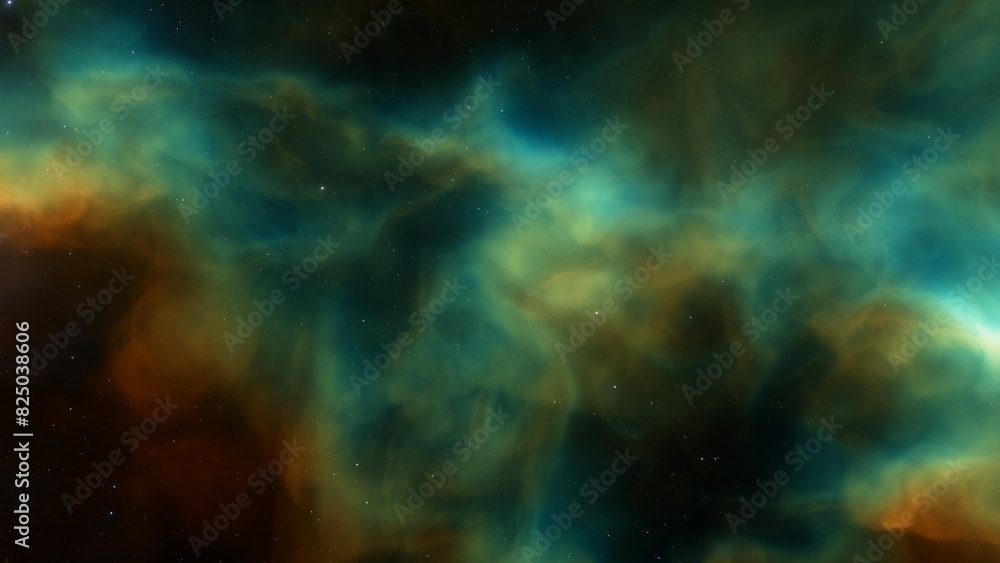 red-violet nebula in outer space, horsehead nebula, unusual colorful ...