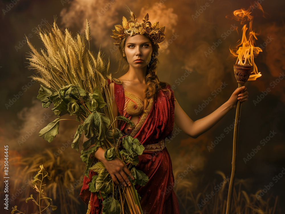 Mitologia greca: Demetra e la simbologia. Stock Photo | Adobe Stock