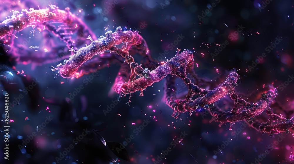 Genetic disorder invading a digital network, Cyberpunk, High Contrast ...