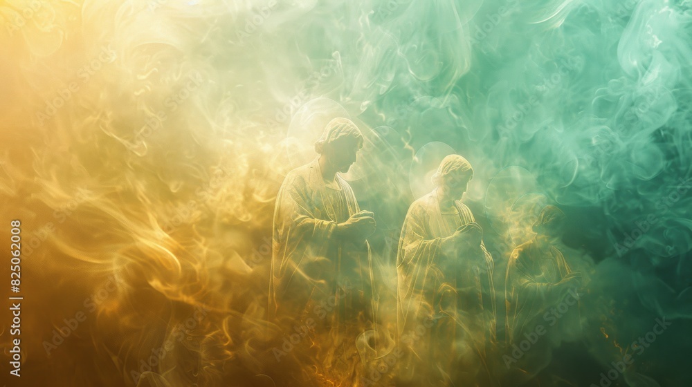 trinity sunday background concept. holy spirits. with copy space ...