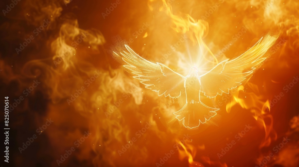 pentecost. trinity sunday background concept Stock Illustration | Adobe ...