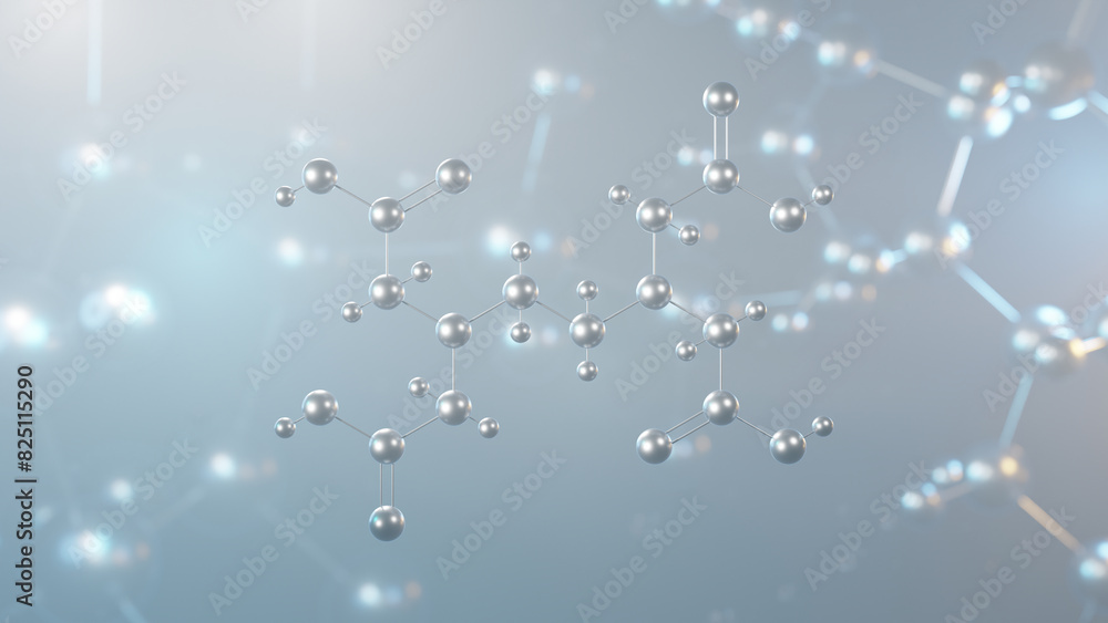 ethylenediaminetetraacetic acid molecular structure, 3d model molecule ...