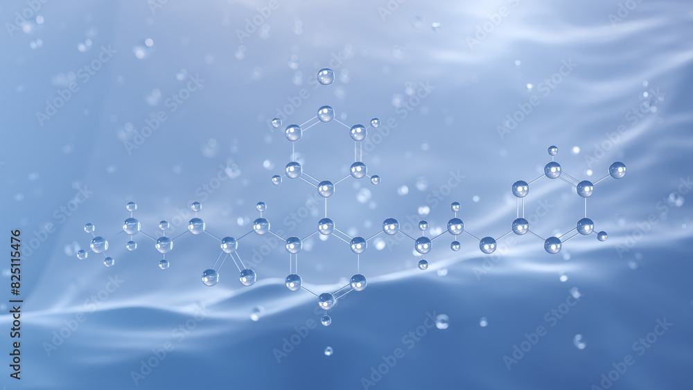 macitentan molecular structure, 3d model molecule, opsumit, structural ...