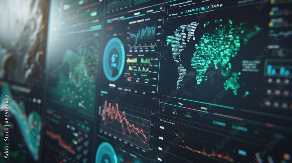 A thought-provoking depiction of a computer monitor displaying climate ...