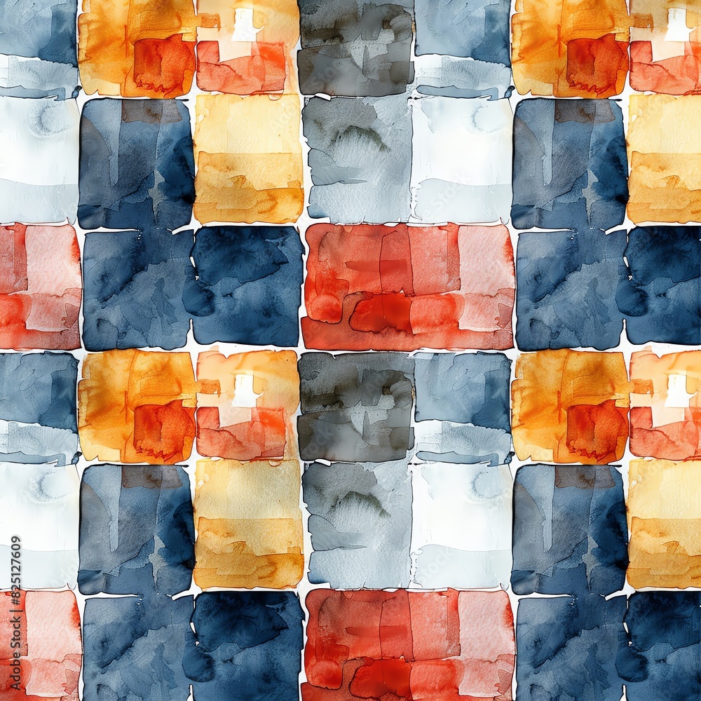 flannel patterns, warm flannel ,Watercolor illustration clipart,single ...