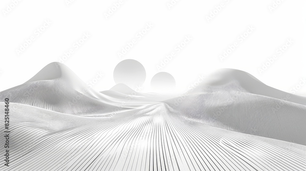 An abstract horizon background with perspective drawing, featuring ...