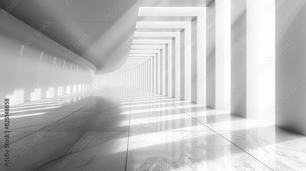 A perspective background with optical perspective, featuring converging ...