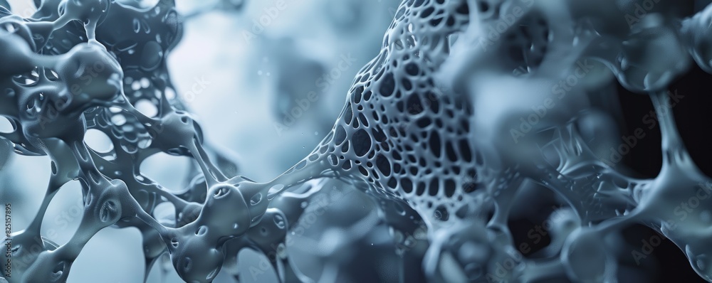 3D closeup of the intricate vestibular system, detailing inner ear ...