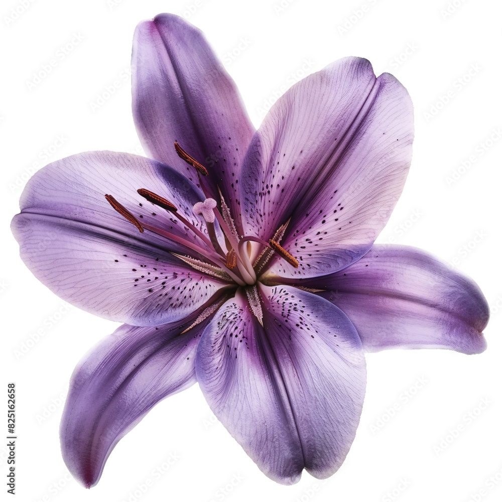 Purple Lily, transparent background, isolated image, generative AI ...