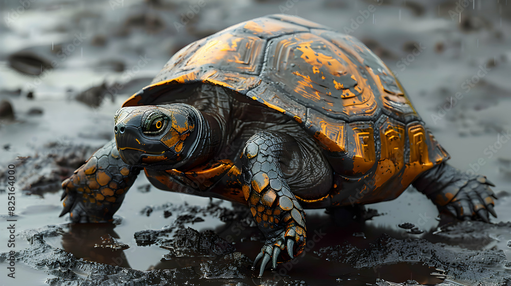 Disturbing yet powerful: An eye opening portrayal of a turtle with a ...