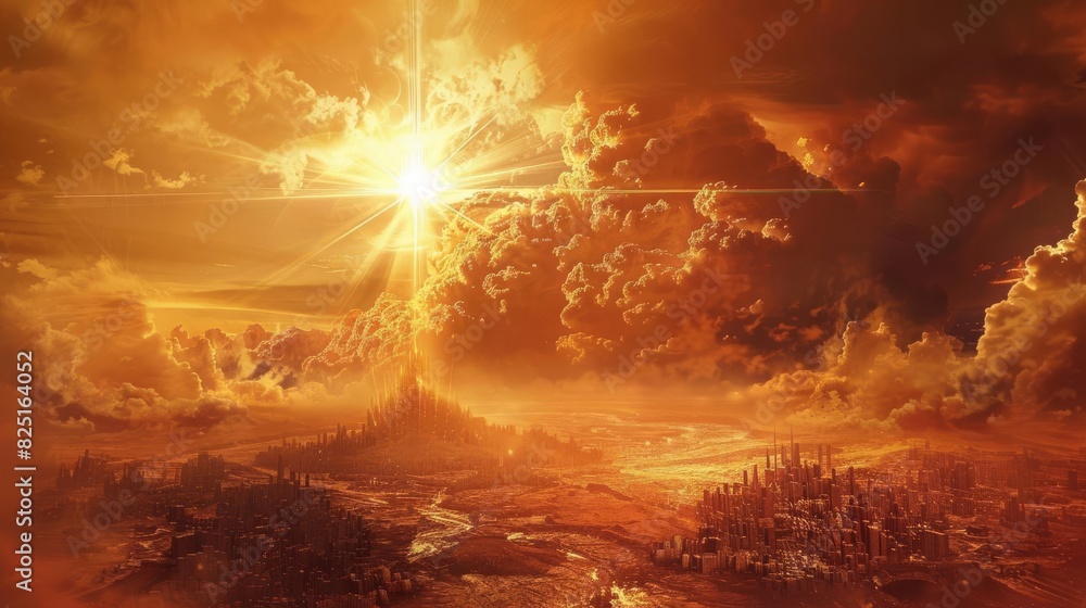 the book of revelation depicting apocalyptic visions and end times prophecies ultimate victory ...