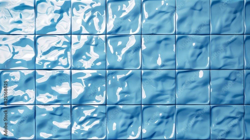 Abstract blue tiles seamless horizontal pattern white tiles in subway ...