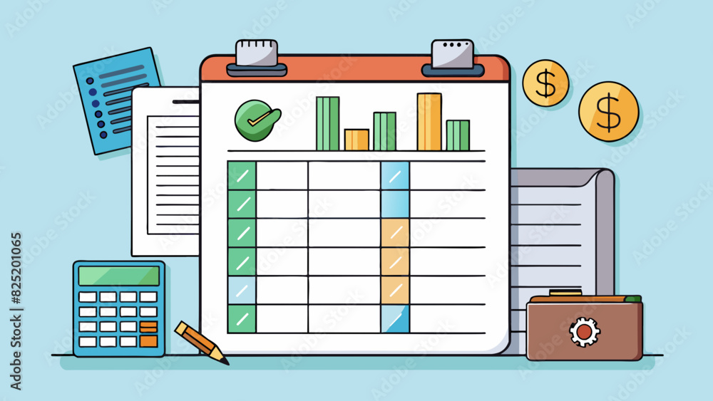 An image of a wellorganized spreadsheet with columns labeled Date ...