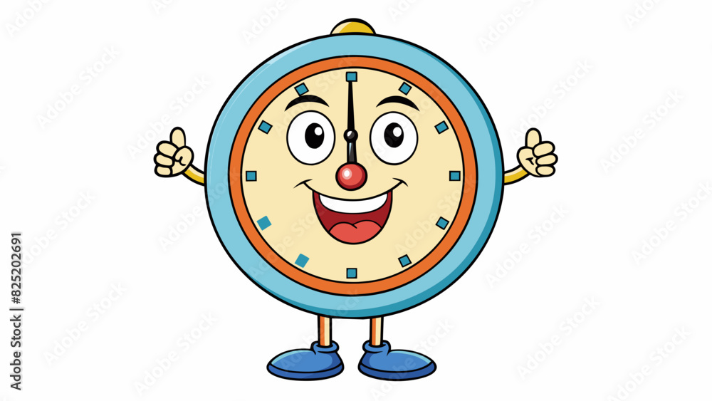 A round object with two hands on its face used to tell time by rotating ...