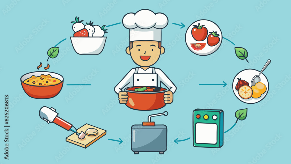 Developing a simple recipe into a delicious meal by following precise ...