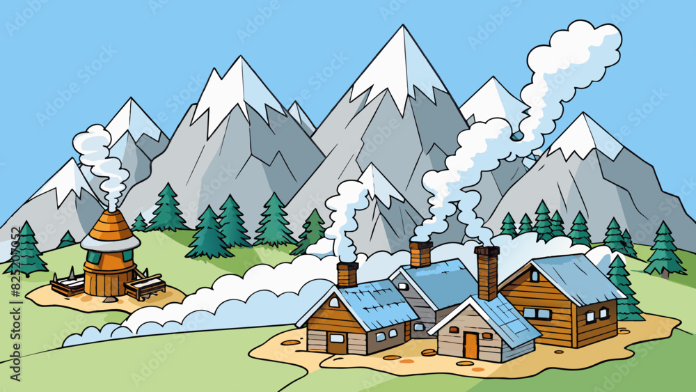 High in the mountains a remote country can be found nestled a the ...