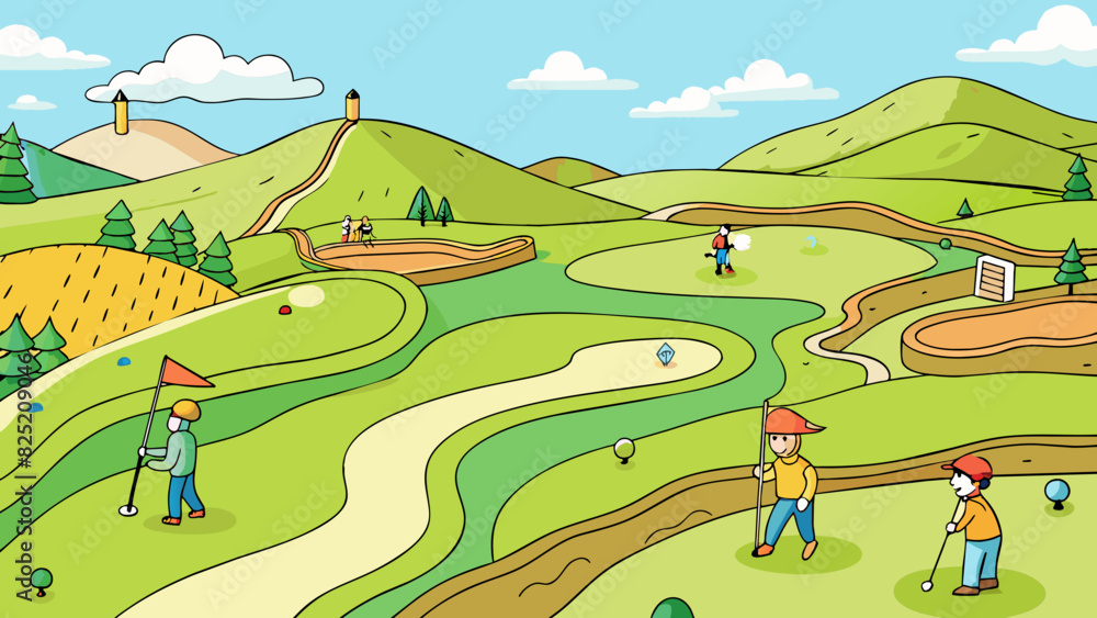 The back nine of the course had more undulating terrain with rolling ...