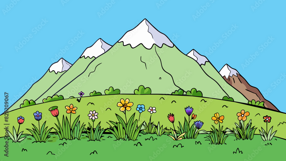 The base of a mountain is a wide and sloping area where the ground ...