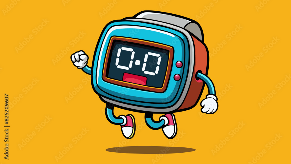 The digital watch beeped displaying the time in bright bold numbers ...