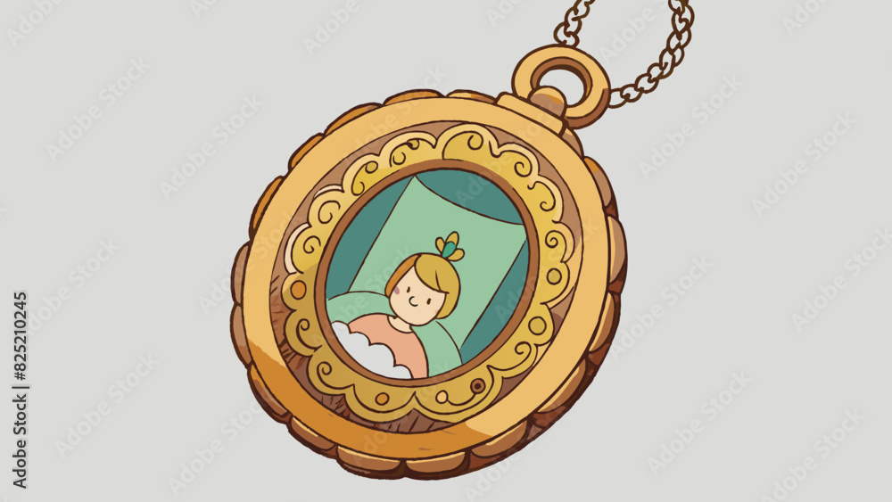 The intricate design of the antique locket revealed a hidden ...