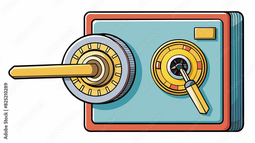 The key in the lock clicks and the safes metal handle is slowly turned ...