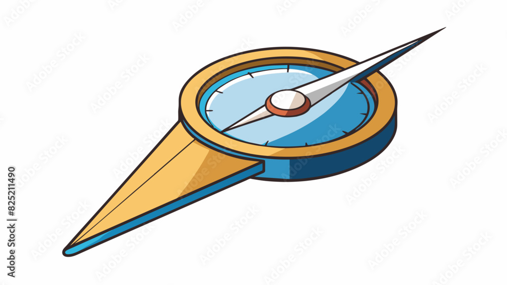 The tip of a compass needle used to accurately navigate and determine ...
