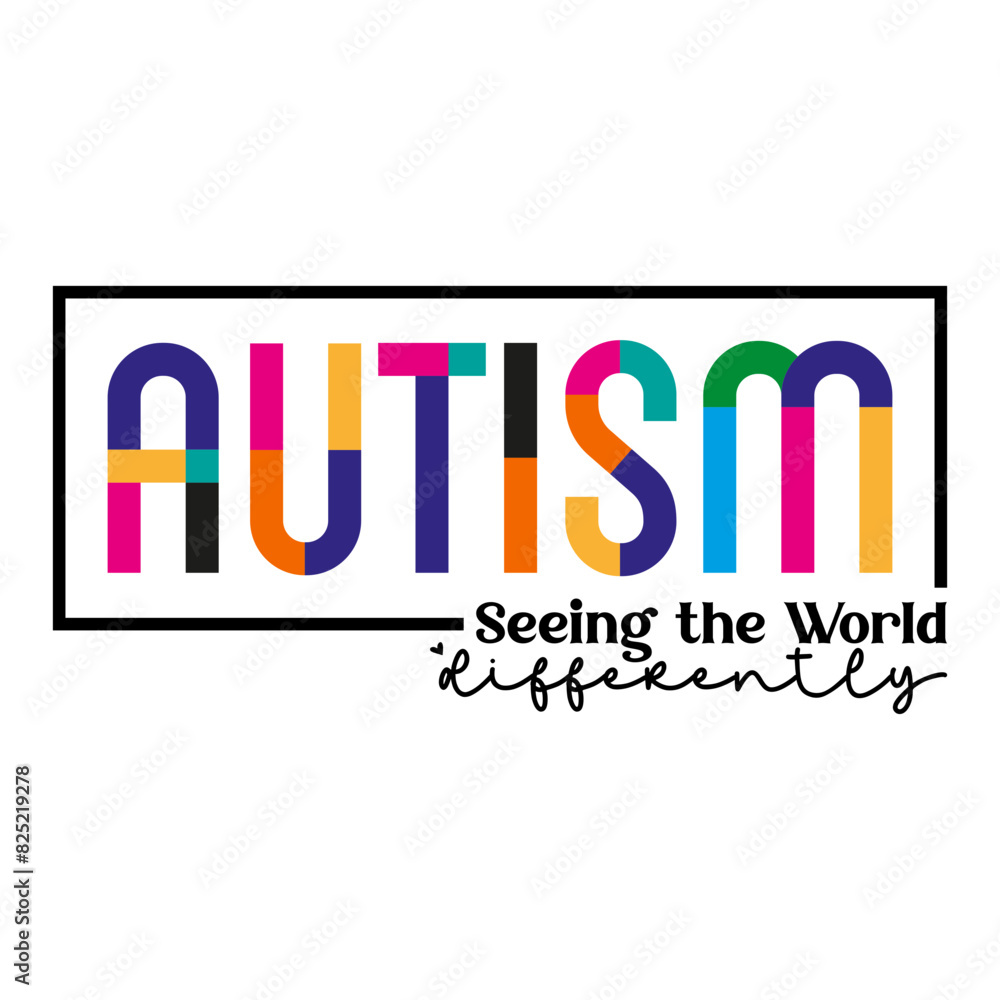 Autism Seeing the World Differently svg, Autism Quote svg, Be Kind ...