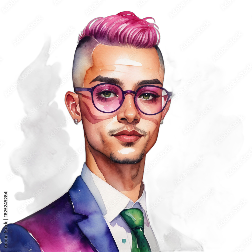 Watercolor Painting Illustration Transparent .PNG of Portuguese LGBTQ+ ...
